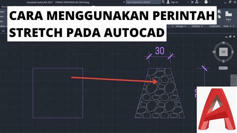 Cara Menggunakan Perintah Stretch Di Autocad Penjelasan Lengkap Youtube