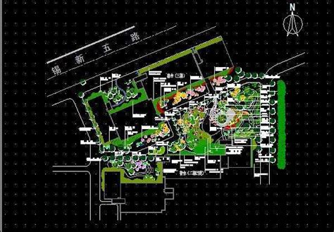 某学院绿化植物配置平面图免费下载 园林绿化及施工 土木工程网