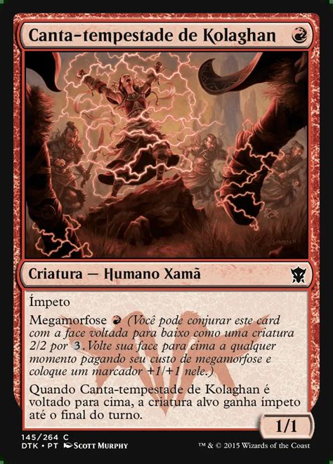 Canta Tempestade De Kolaghan Mtg Dragons Of Tarkir 145 Português