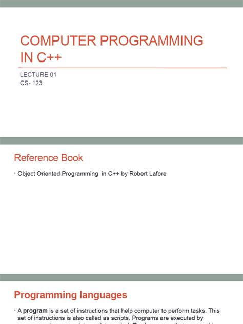 Programming Fundamentals 01 Pdf Programming Language Assembly Language