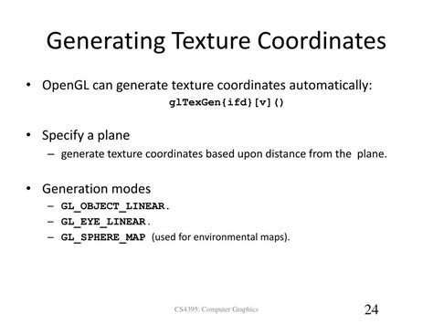 ppt opengl texture mapping powerpoint presentation free download