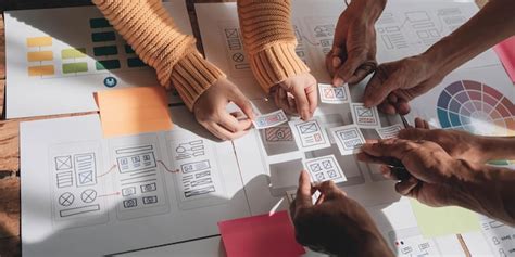 Premium Photo Team Ux Designer Creative Graphic Planning Application Development A Prototype