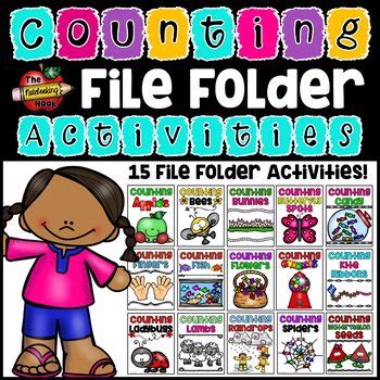 15 Counting File Folder Activities Numbers 0 10 By The Notebooking Nook