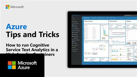 how to run cognitive service text analytics in a web app for containers