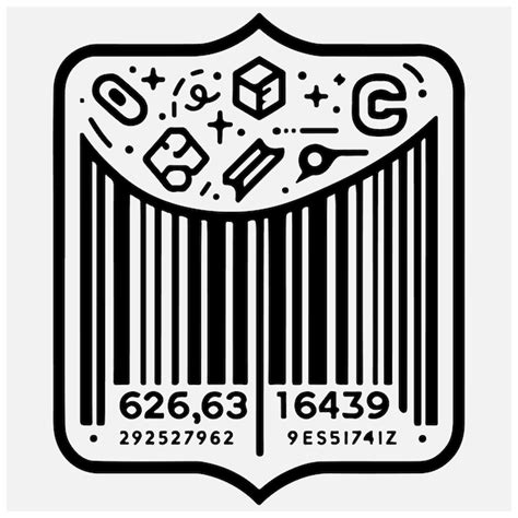 Bar Code Label Template Isolated On White Background Premium Ai Generated Vector