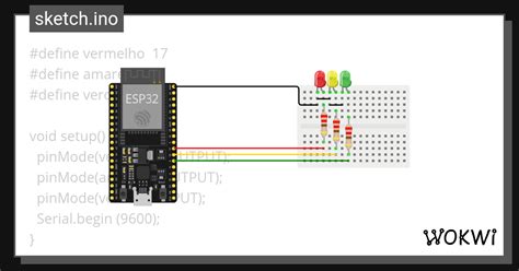 Exercício 7 Prof Ernani Wokwi Esp32 Stm32 Arduino Simulator
