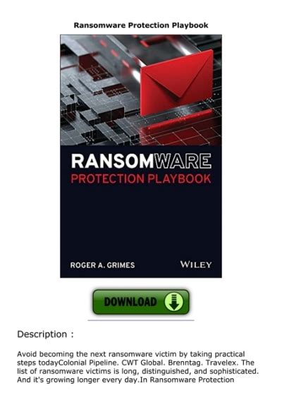 Pdf Download Ransomware Protection Playbook