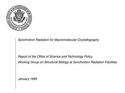 Ppt Synchrotron Radiation For Macromolecular Crystallography Powerpoint Presentation Id9117942