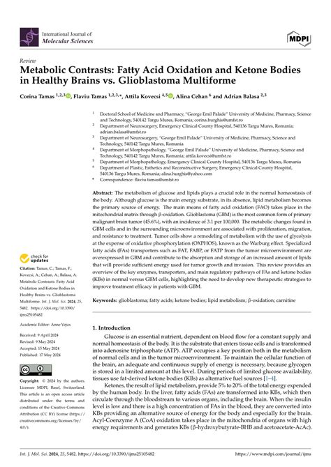 Pdf Metabolic Contrasts Fatty Acid Oxidation And Ketone Bodies In