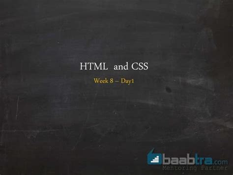 Introduction To Html And Css Pptx Introduction To Html And Css Pptx