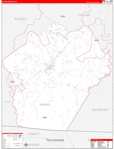 Digital Maps Of Wayne County Kentucky