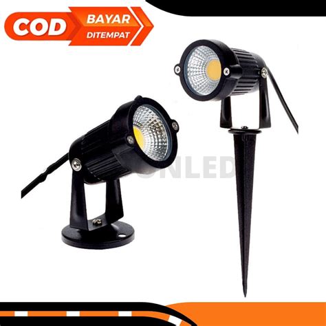 Jual Lampu Taman Led Sorot W Teras Halaman Outdoor Lampu Sorot Taman Watt Tancap Spotlight