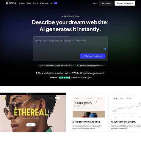 10web Ai Website Builder Instant Wordpress Site Generation