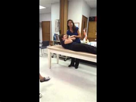MMT Manual Muscle Test Rectus Abdominal Trunk Flexion Upper Abs Dr Bryan Physical Therapist