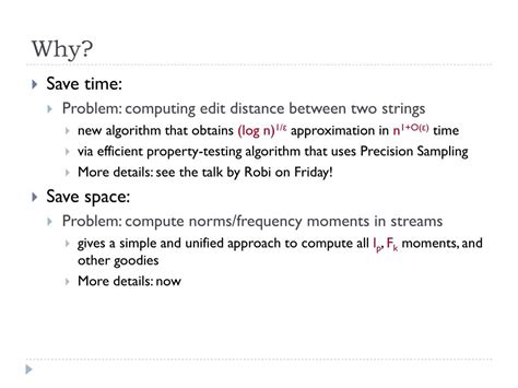 Ppt Sublinear Algorithms Via Precision Sampling Powerpoint