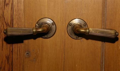 Polished Brass Door Handles Mongers Architectural Salvage