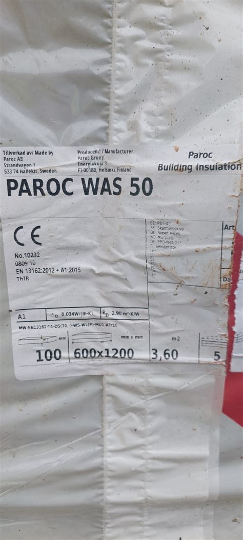 Isolering Paroc Was 50 Wiklunds Åkeri Ab