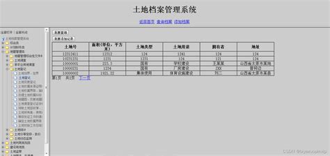 国土局土地档案管理软件系统（java ssh mysql） 国土档案管理软件 csdn博客