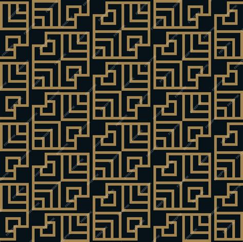 Premium Vector Abstract Geometric Pattern With Lines A Seamless Vector Background Blue Black