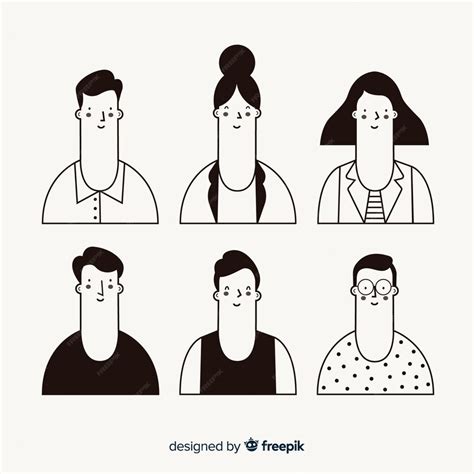 사람들이 아바타 모음 무료 벡터