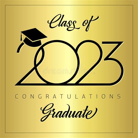 Class 2023 Gold Yellow Stock Illustrations 18 Class 2023 Gold Yellow