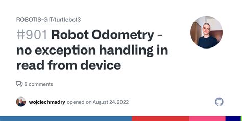 Robot Odometry No Exception Handling In Read From Device · Issue 901
