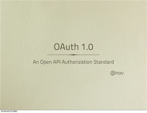 Oauth 10 Pdf