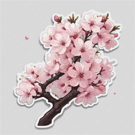 Premium Vector Cherry Blossom Cartoon Vector