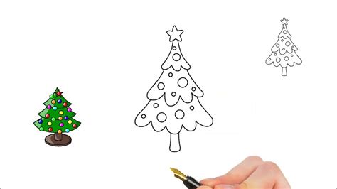 Рисуване на Коледна елха Коледни рисунки Youtube