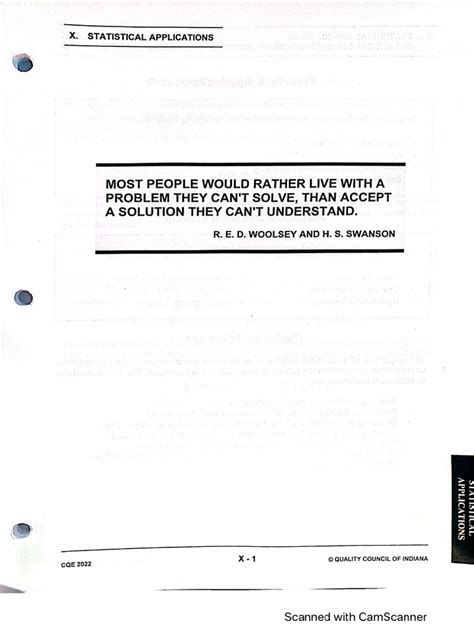 X Statistical Applications Pdf