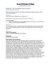 CPT And HCPCS Coding Scenarios Medical Procedures Diagnoses Course