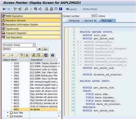Sap Malzeme Ana Verisine Alan Ekleme Mm01 Mm02 Mm03 Screen Exit