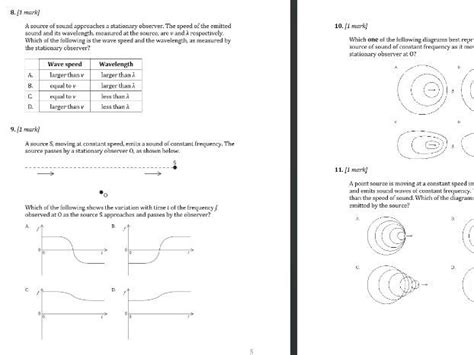 Ib Dp Physics Question Book C 5 Doppler Effect Sl First Exams 2025 Teaching Resources