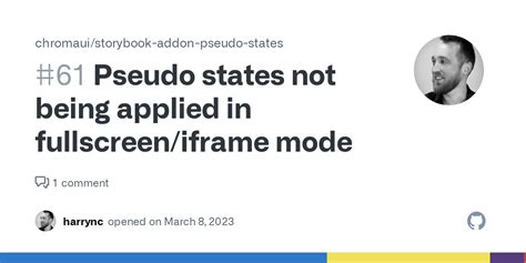Pseudo States Not Being Applied In Fullscreen Iframe Mode Issue 61
