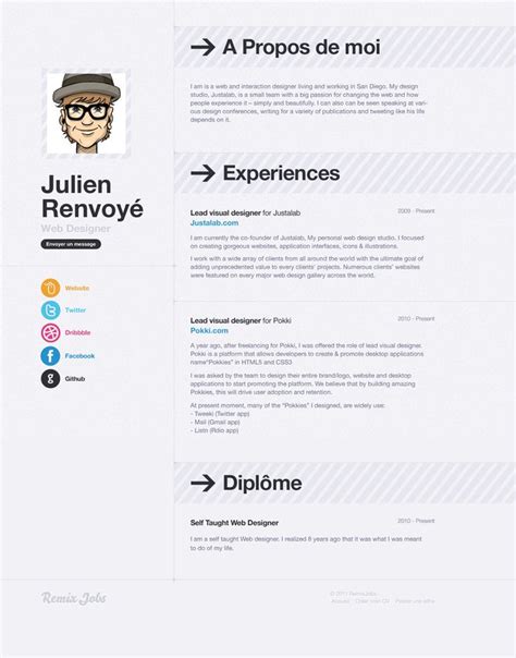 Creer Un Cv En Ligne Html