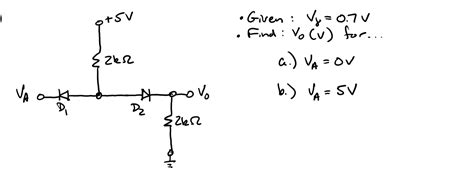 Solved Given Vy V Find V V For A VA V B Chegg Com