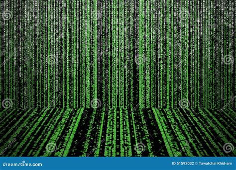 Matrix Abstract Background With Binary Numbers Futuristic Background With Code Or Data Vector
