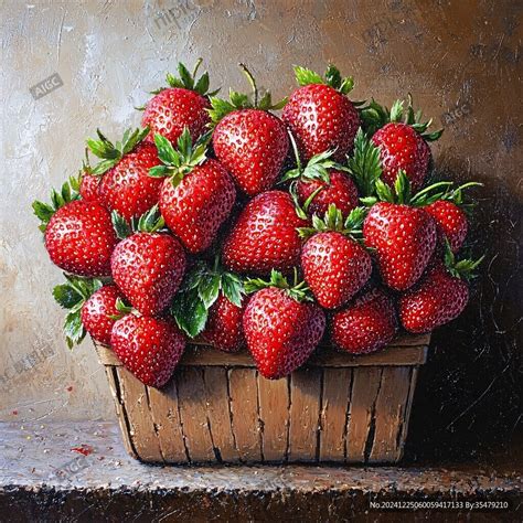 Ai创作图油画草莓 草莓装饰画 静物草莓果 草莓无框画 原创草莓挂画 草莓拍纸本 草莓插图壁画 静物草莓 一竹篮草莓 草莓静物 手绘草莓壁纸 静物白草莓 一篮篮的草莓 手绘写实水果草莓 写实