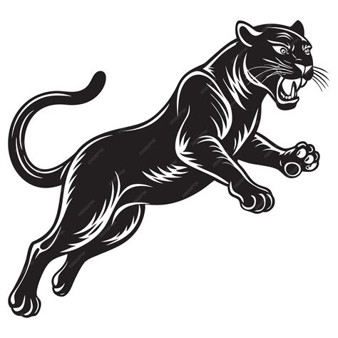 Black Phanter Logo Design Stock Vector Phanter Logo Vector Premium Ai