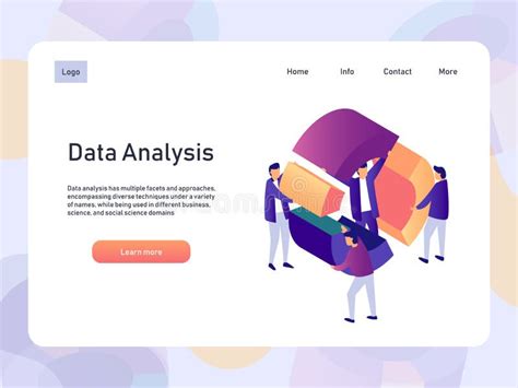 Isometric Data Analysis Modern Digital Graphics And Charts Analyzing