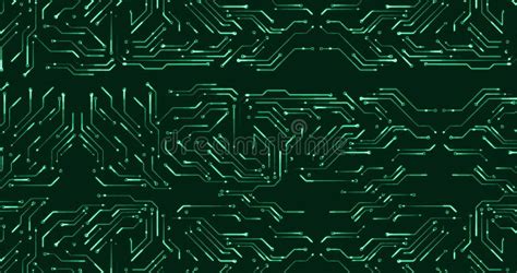 Futurist Movement Of Green Matrix Digital Glow Vertical And Horizontal Lines Like Electronic
