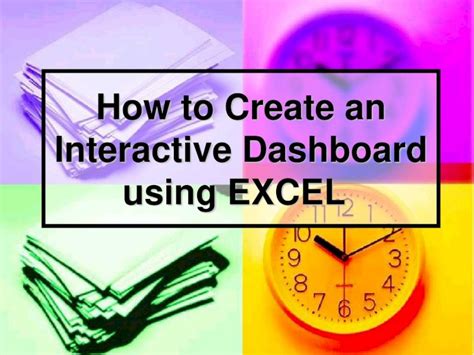 Pdf How To Create An Interactive Dashboard Using Excel · Dashboard Using Excel After You Have