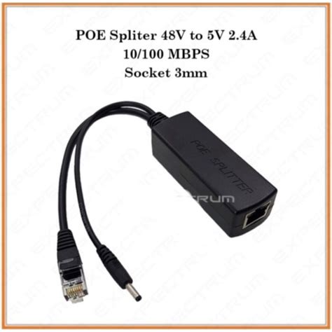 Jual POE Splitter Dari Output Poe Swicth 48V To 5V 2 4 Ampere To IP Camera Jakarta Barat