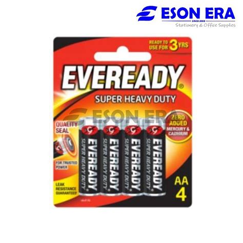 Eveready Super Heavy Duty Battery Aa Aaa C D V V Lantern Battery Shopee Malaysia