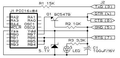 JDM A Simple PIC Programmer Circuit Scorpionz Electronic Circuits