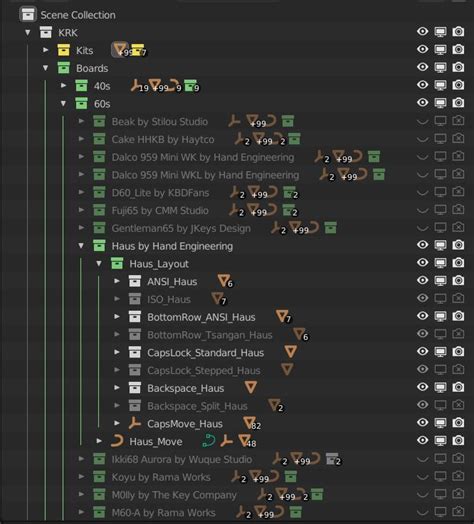 Outliner — Keyboard Render Kit 201 Documentation