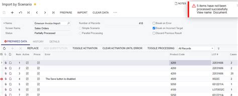 The Save Button Is Disabled Error In An Import Scenario Community