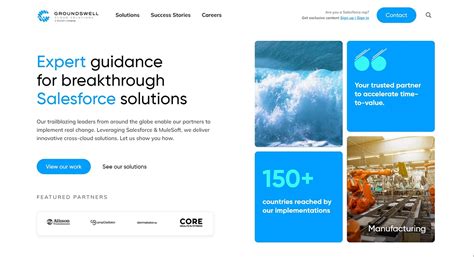 Groundswell Cloud Solutions Global Salesforce Partner Web Excellence Awards