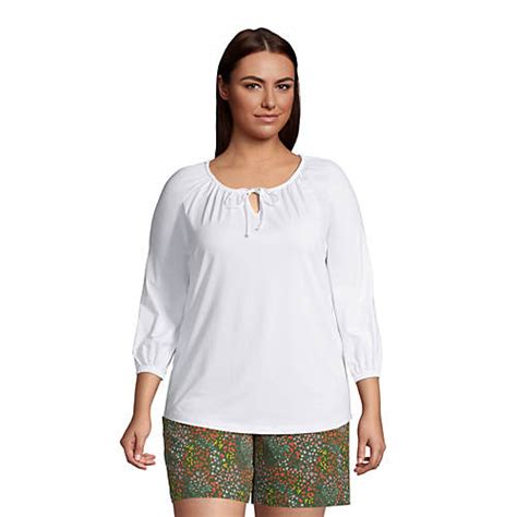 Plus Size Embroidered Blouses Lands End