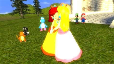 Mario And Daisy Kissing